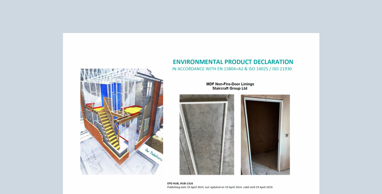 MDF Non-fire Door linings Environmental Product Declaration